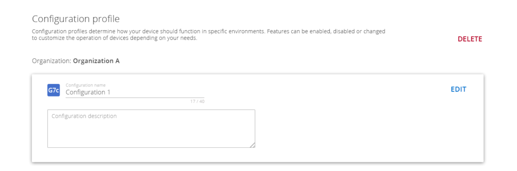 New G7 configuration profile
