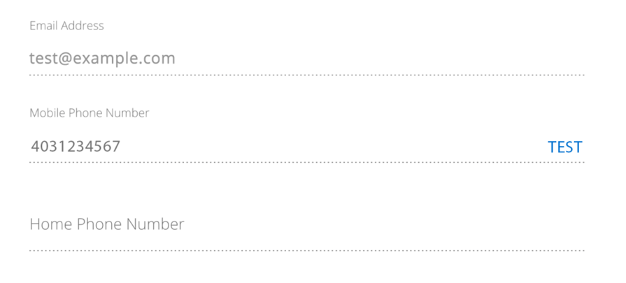 How to test phone numbers in Blackline Live