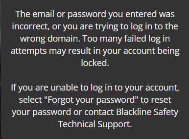 Blackline Live Log in Security