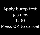 Manually bump testing G7 with multiple gas cylinders