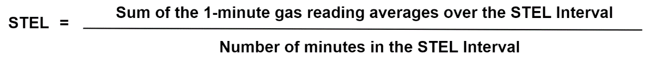 Calculating STEL and TWA